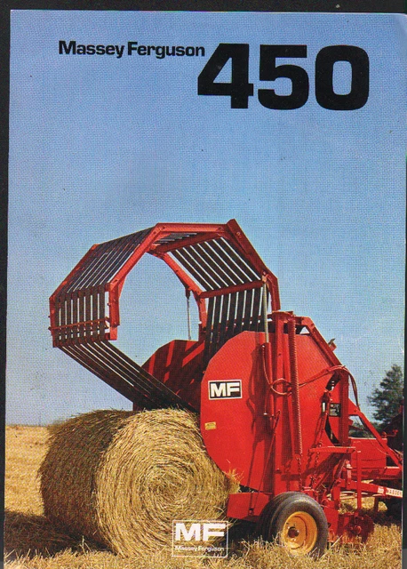 MASSEY FERGUSON &450& Tractor Round Baler Brochure Leaflet £5.50 - PicClick UK