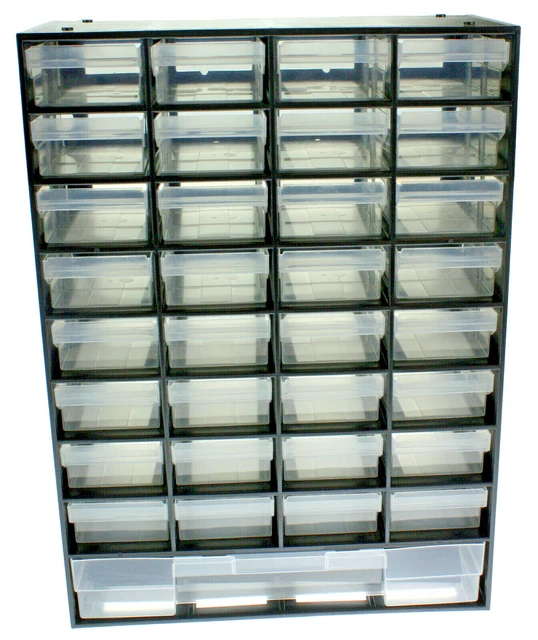 PARKSIDE KLEINTEILEMAGAZIN, SORTIMENTSKASTEN, 33 Schubladen, schwarz ...
