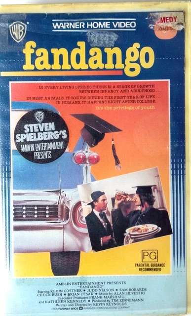 FANDANGO VHS RARE 1980s Ex rental tape- Betamax VHS large white case ...