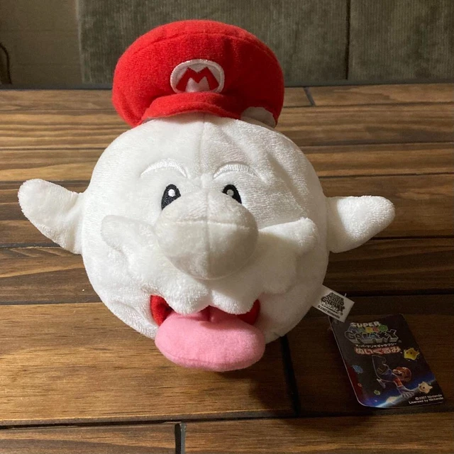 2007 SUPER MARIO Galaxy Boo Ghost Mario Sanei Nintendo 7" Plush doll ...