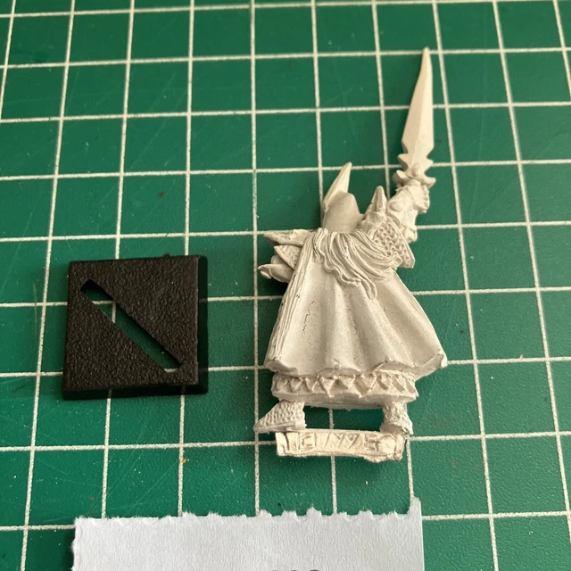 CITADEL WARHAMMER FANTASY classico anni '90 Dark Elf Command Champion OOP metallo EUR 11,64 ...