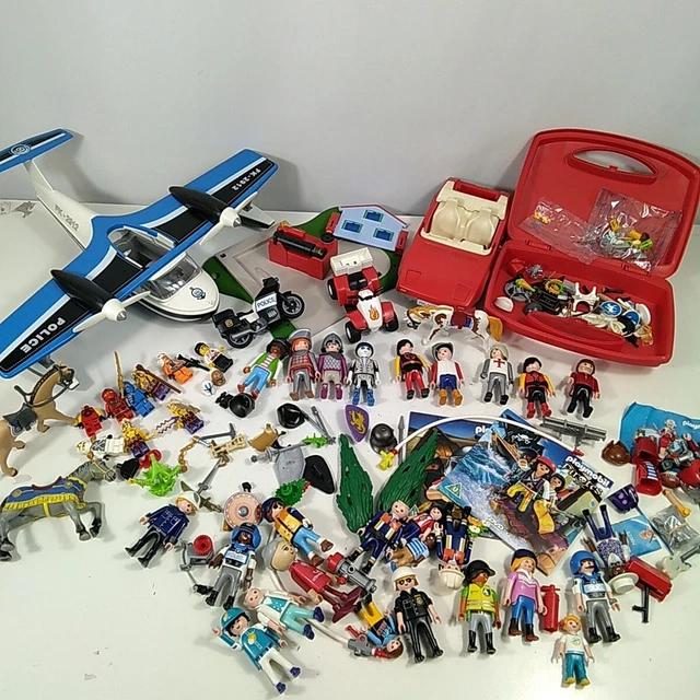 PLAYMOBILE ASSORTED FIGURES Plane Car Horse Police Zombie Fireman ...