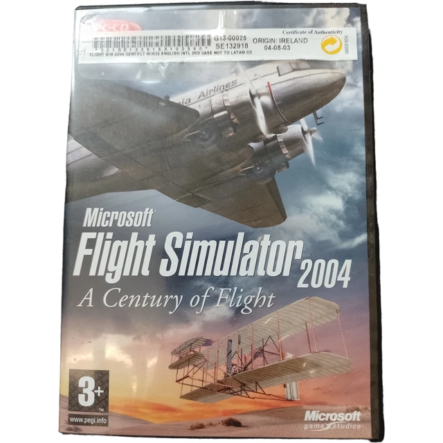 MICROSOFT FLIGHT SIMULATOR 2004 A Century Of Flight (Pc Game) - 4 Disc ...