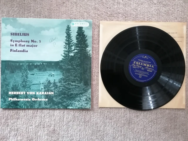 SIBELIUS SYMPHONY NO.5, Karajan, Columbia 33CX1047 EUR 7,00 - PicClick DE