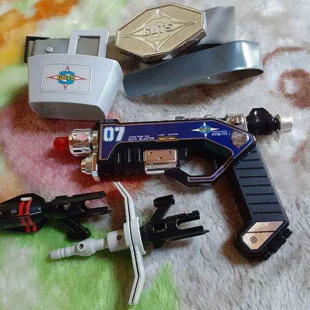 ULTRAMAN DYNA GUTS Blaster set Gun Weapon BANDAI Japan Toy Vintage 2003 ...