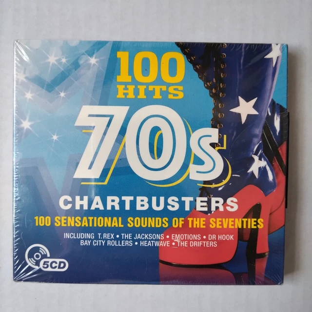 70S CHARTBUSTERS 100 Hits CD (5 Discs) New Sealed £3.99 - PicClick UK