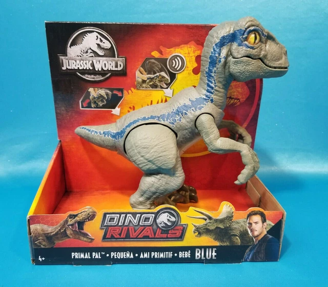 JURASSIC WORLD PRIMAL PAL BLUE Dino Rivals Velociraptor Dinosaur NEW ...
