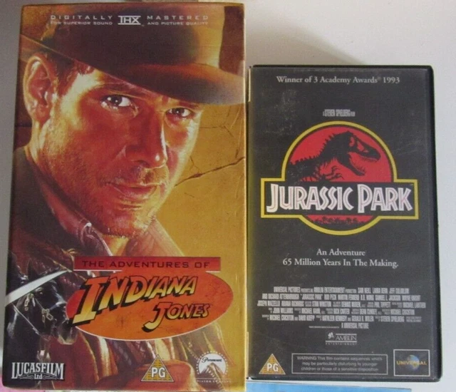 INDIANA JONES TRILOGY & Jurassic Park VHS Videos Bundle Raiders of the ...