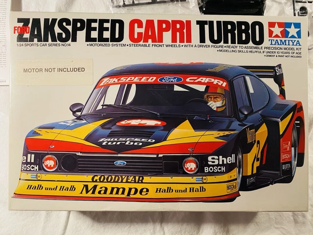 TAMIYA & FORD Zakspeed Capri Turbo " Nr. 24014 Bausatz OHNE MOTOR EUR 1 ...