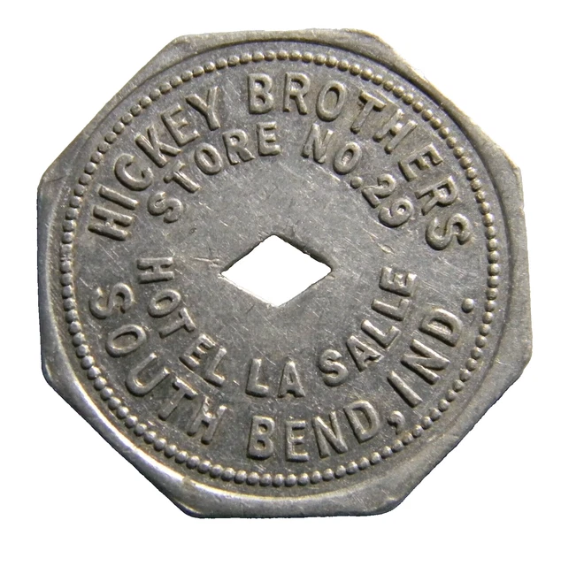 SOUTH BEND IND OH Hickey Brothers NO 29 50¢ Token (01675) £14.26 ...