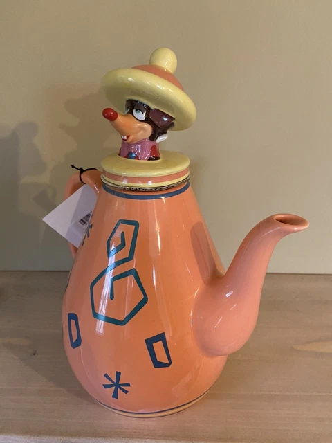 DISNEY STORE PARKS Alice In Wonderland Dormouse Teapot D23 Mad Hatter ...