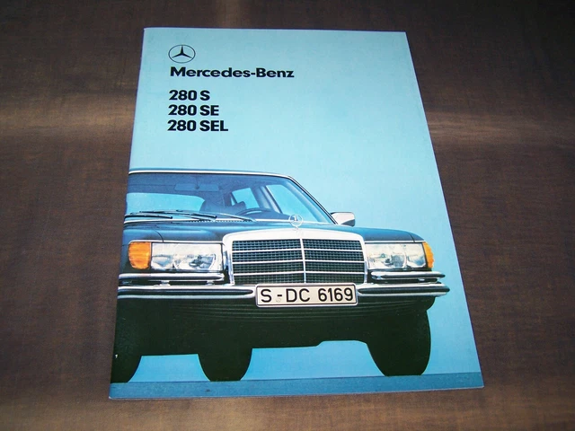 TOPRARITÄT HERRLICHER PRESTIGE Prospekt Mercedes 280 S SE SEL von 1978 ...