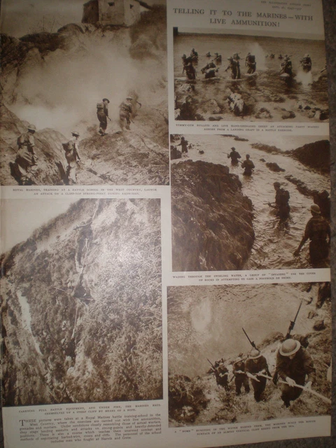 PHOTO ARTICLE WWII Royal Marines battle training in West Country 1942 ...