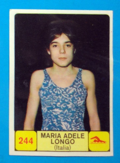 FIGURINA/STICKER CAMPIONI DELLO SPORT 1968/69-n.244-MARIA ADELE LONGO-ITALIA-rec EUR 1,00 ...