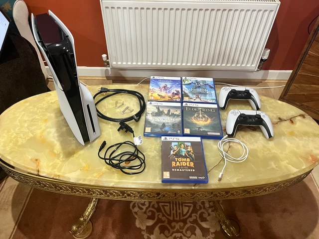 SONY PS5 SLIM Edition 1TB Video Game Console - White plus PS5 games ...