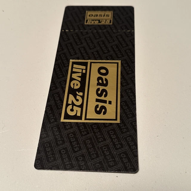 OASIS LIVE 25 Official Souvenir Ticket Edinburgh Commemorative Stub £19 ...