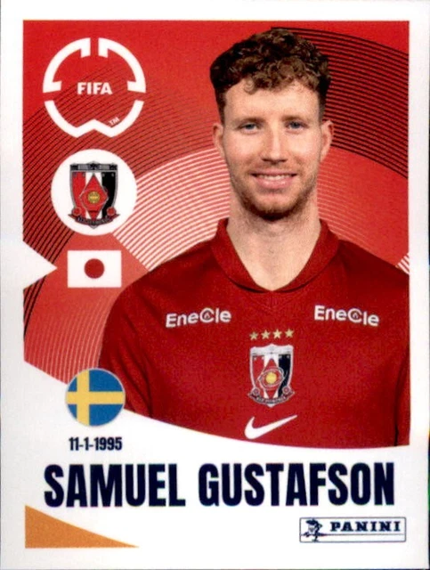 PANINI FIFA CLUB World Cup 2025 Sticker 286 Samuel Gustafson Urawa Red ...