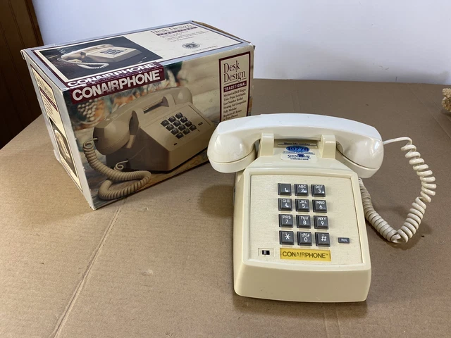 VINTAGE CONAIR DESK Phone Model Good Condition 70s 80s Mid Century ...