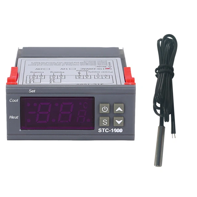 New Stc 1000 Digital Temperature Controller 110 220v Thermostat Aquarium Sensor £8 39 Picclick Uk