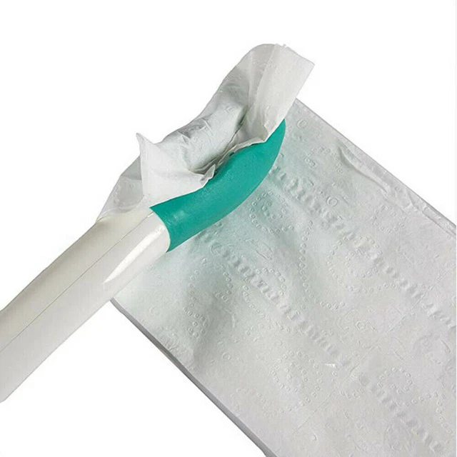 DISCREET BOTTOM TOILET Self Wipe Aid Long Handled Economy Wiper Easy ...