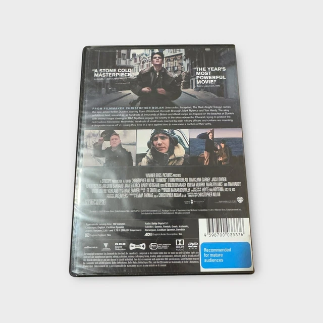 DUNKIRK FIONN WHITEHEAD Tom Glynn-Carney Region 4 New Sealed Drama War ...