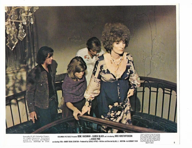 VINTAGE 8X10 FOTO Kris Kristofferson en En Cisco Lucio 1971 Ancho Karen ...