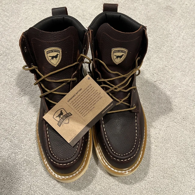 RED WING IRISH Setter Ashby Brown Soft Toe Boot Mens Size 10 D 83605 ...
