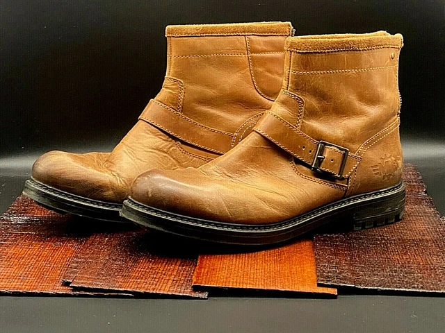 GENUINE LEATHER OVER Ankle Men's Shoes/Boots Size 8 Bose London £57.88 ...