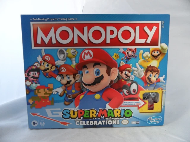 MONOPOLY SUPER MARIO Celebration Board Game Missing Question Mark NEW ...