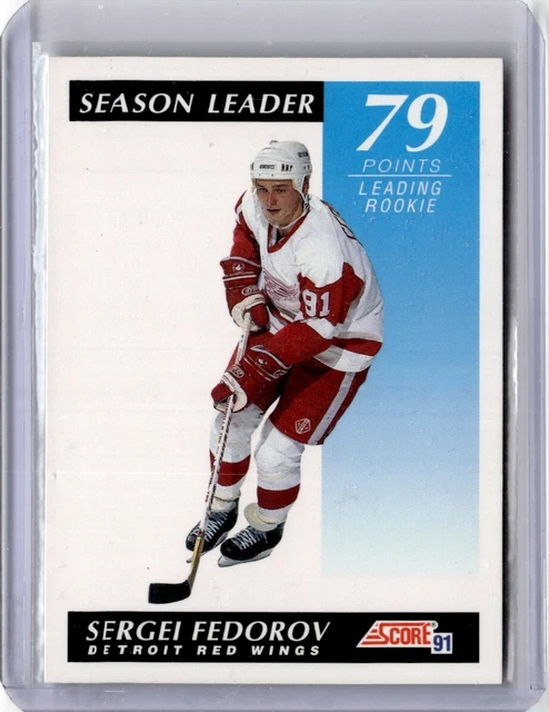 1991-92 SCORE SERGEI Fedorov Detroit Red Wings #298 EUR 3,17 - PicClick FR