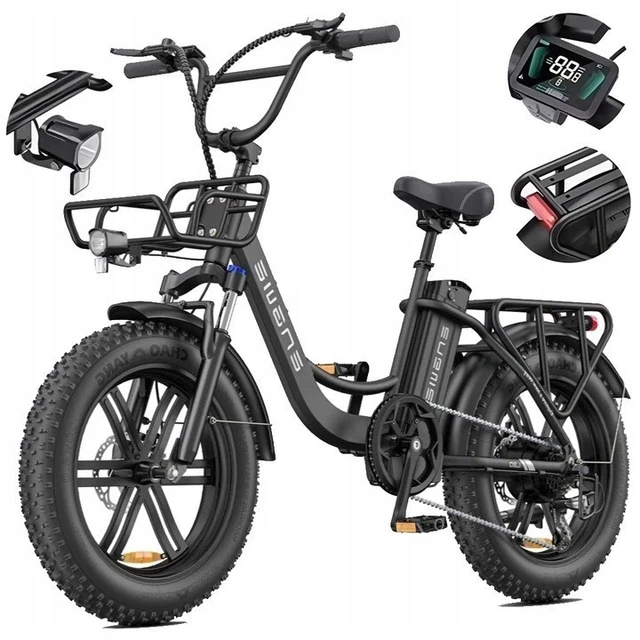 ENGWE L20 BOOST 20"Fat Tire E-Bike 250W 48V 13Ah Electric Bicycle ...