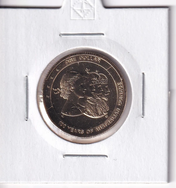 AUSTRALIA: 2010 $1 100 Years Of Coinage C Canberra Mintmark Unc Coin ...
