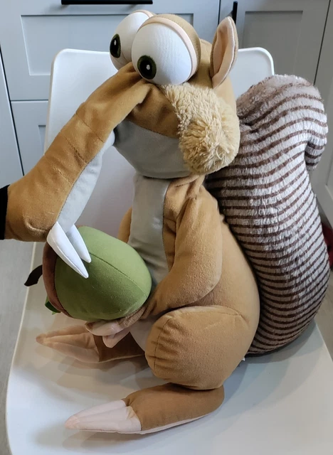 LARGE ICE AGE 4 Scrat With Nut Squirrel 16" 40cm Tall Rare Plush Beanie ...