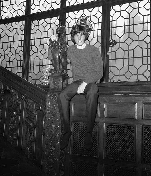 BARRY GIBB OF the Bee Gees pop group pictured at the home of t- 1969 ...