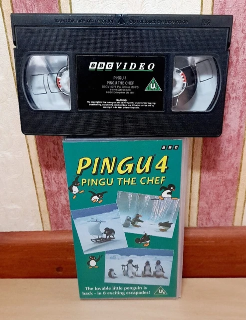 PINGU 4 - Pingu the chef BBC VHS. Rating Uc. Pal region. 41 Minutes. £8 ...