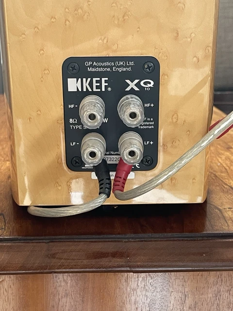 KEF XQ10 Bookshelf Speakers Red Khaya Mahogany Wood pair . £21.03 - PicClick UK