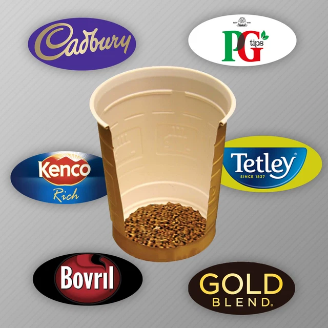 300 X INCUP Drinks for Vending Machines 73mm Cadbury,Gold Blend,Latte ...