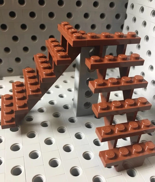 LEGO BROWN OPEN Staircase Stairs Steps Ladder New Lot Of 2 £4.70 ...