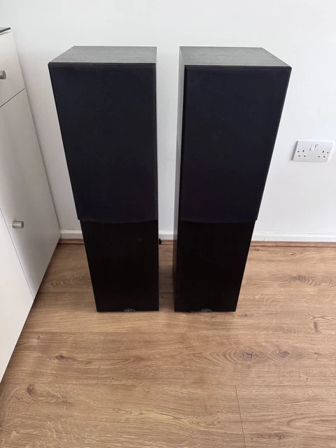 NAIM INTRO 1 Floorstanding Speakers - Black Ash - VGC - 75W Spikes inc ...