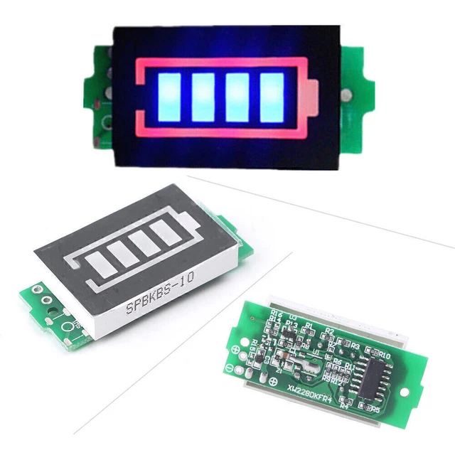 1-4S LITHIUM BATTERY Capacity Indicator Module Li-ion Battery Power ...