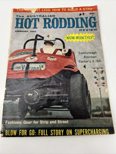 VINTAGE AUSTRALIAN HOT Rodding Review February 1966 Muscle Car Magazine ...