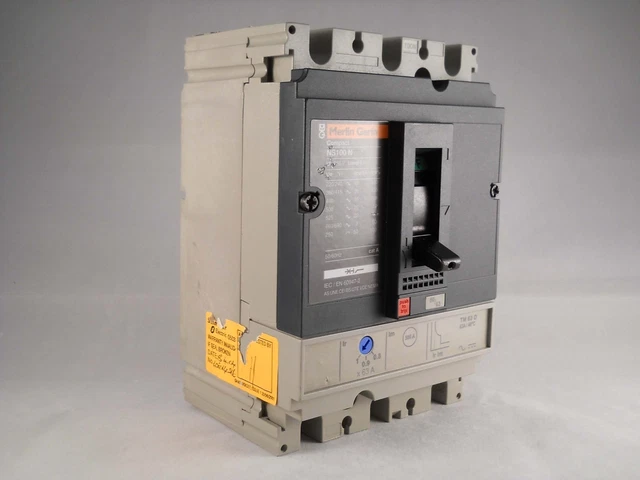 MERLIN GERIN MCCB 63 Amp Triple Pole 3 Phase Compact 63A Breaker NS100N TM63D £89.95 - PicClick UK