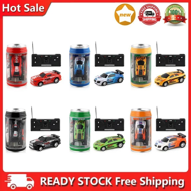 COKE CAN MINI Cans RC Car LED Lights Mini RC Car Micro Racing Car ...