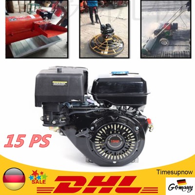 4 TAKT BENZINMOTOR Kartmotor Standmotor Motor Industriemotor Einzylinder 15 PS EUR 266,01 ...