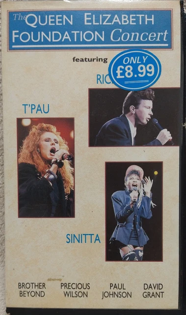 QUEEN ELIZABETH FOUNDATION Concert (VHS) T'Pau, Rick Astley £18.99 ...