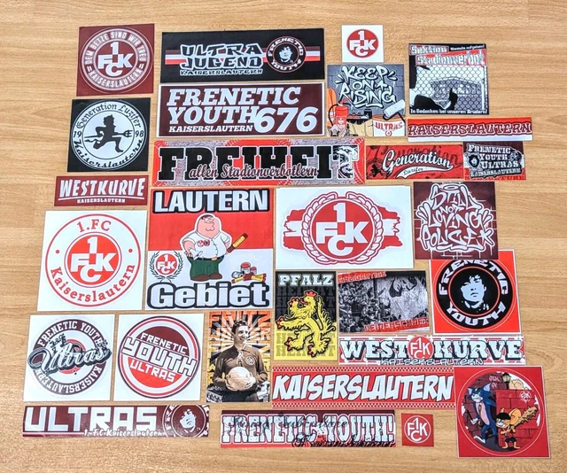 AUFKLEBER MIX ULTRAS FC Kaiserslautern 28x Sticker Fanszene Sammlung ...