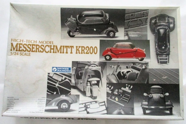 1:24 SCALE MESSERSCHMITT KR200 High Tech Model Kit By Gunze Sangyo £21. ...