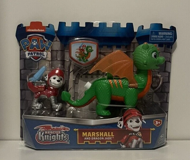 Paw Patrol Rescue Knights Marshall And Dragon Jade Action Figures Set Brand New £1299 Picclick Uk
