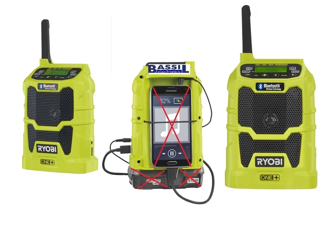 RYOBI ONE+ BLUETOOTH Radio R18R-0 Without Battery and Charger! £68.31 ...