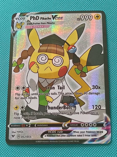 PIKACHU POKEMON PHD Docteur Pika Carte Card Holo Prism Flash Foil Manga ...
